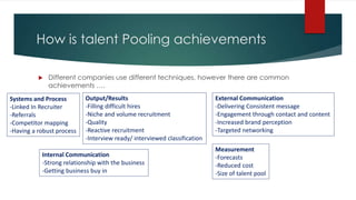 Talent pooling Techniques in a corporate environment | PPT