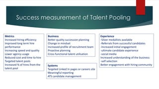 Talent pooling Techniques in a corporate environment | PPT