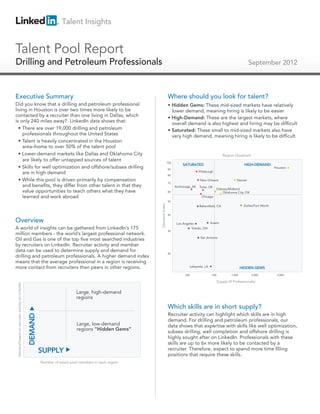Talent pool report Drilling and Petroleum Professionals | PDF