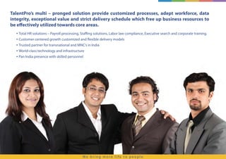 Talent pro Payroll Solutions | PDF | Human Resources | Business