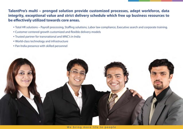 Talent pro Payroll Solutions | PDF | Human Resources | Business
