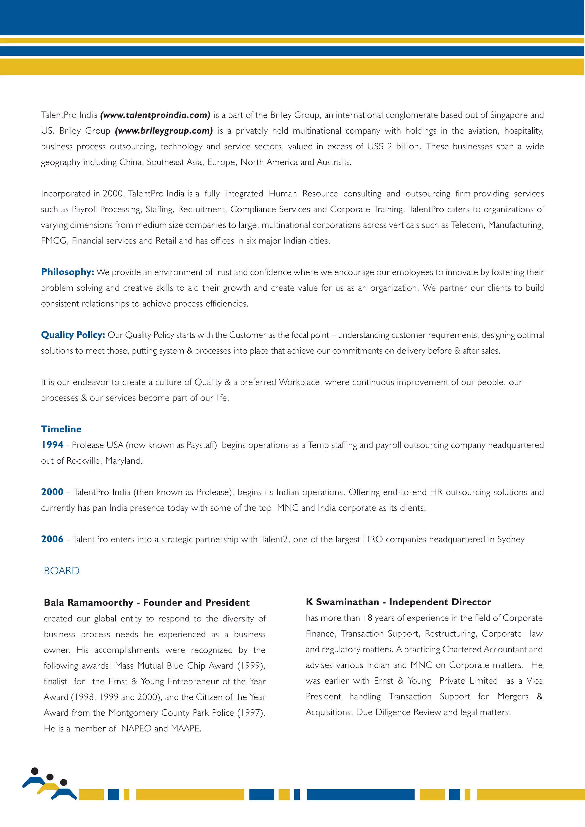 Talentpro Brochure Vii | PDF