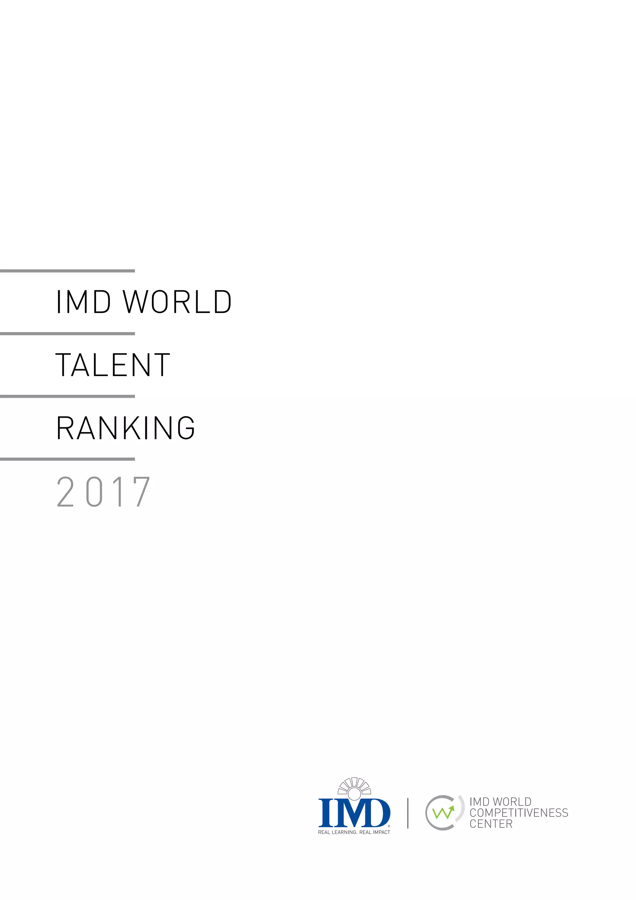 IMD World Talent Ranking 2017 | PDF