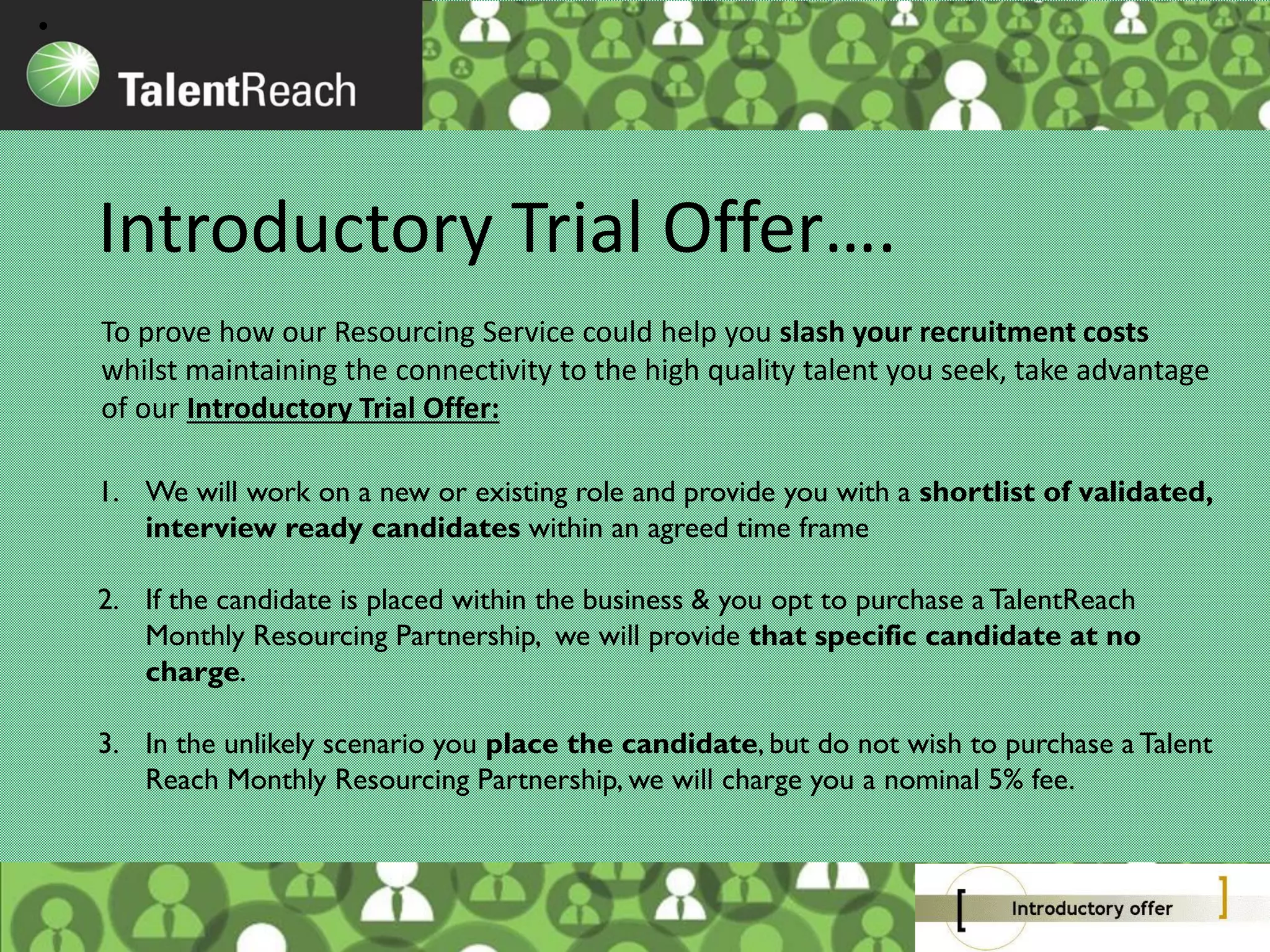 TalentReach Introductory Offer | PDF | Resume Writing and Advice | Job ...
