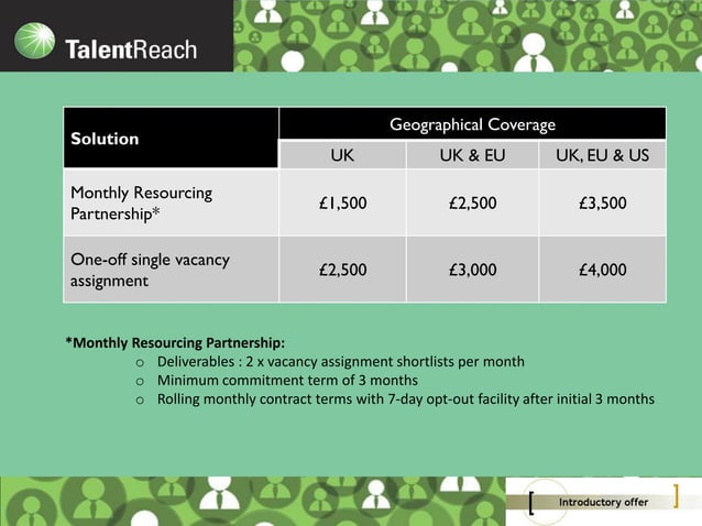 TalentReach Introductory Offer | PDF | Resume Writing and Advice | Job ...