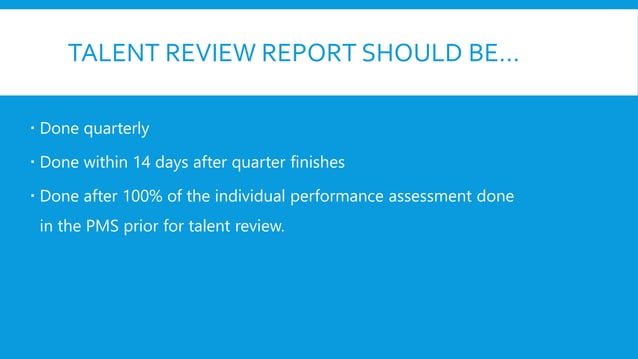 Talent review | PPTX