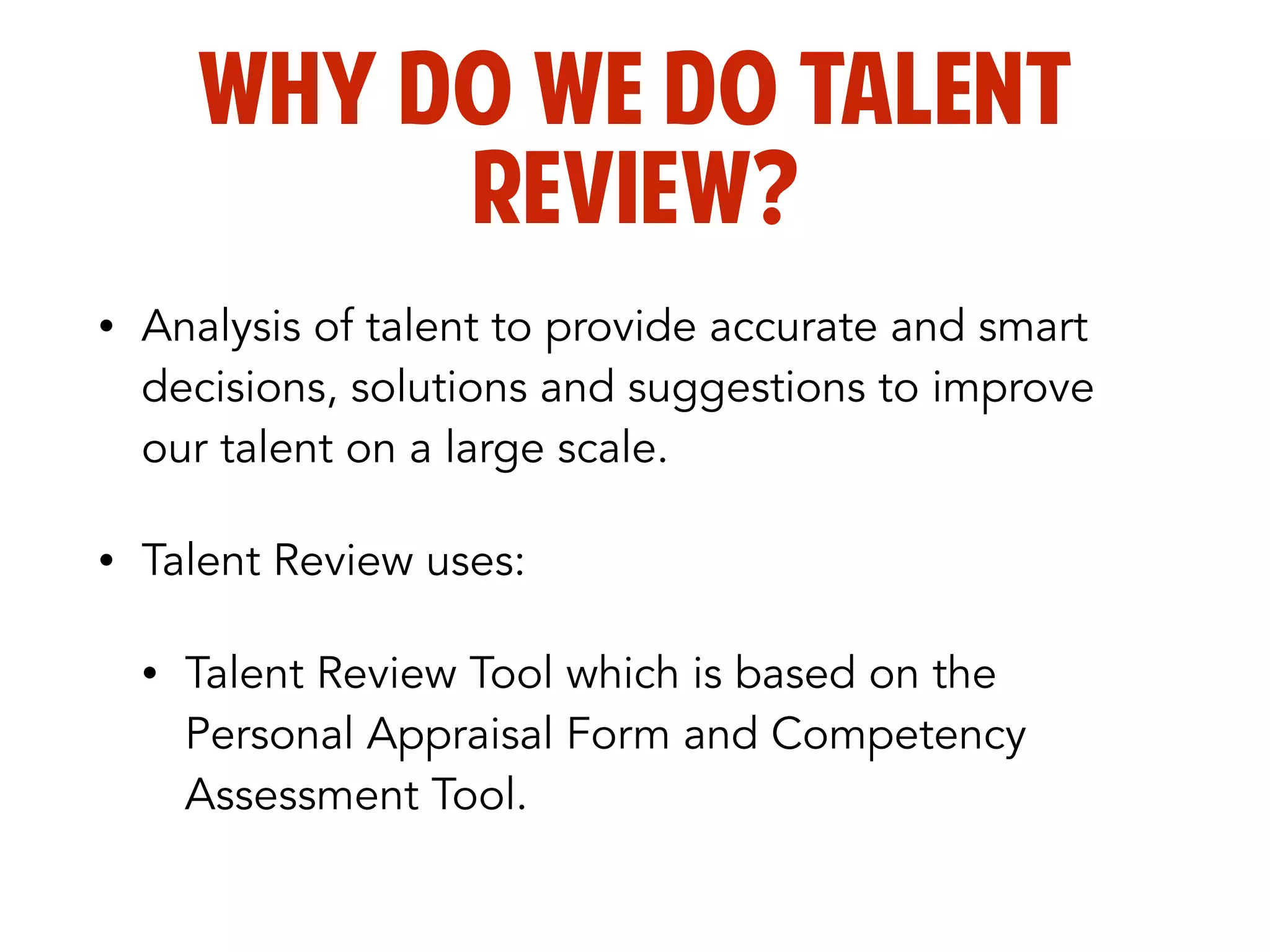Talent review 101 | PDF