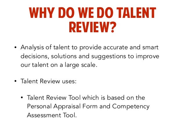 Talent review 101