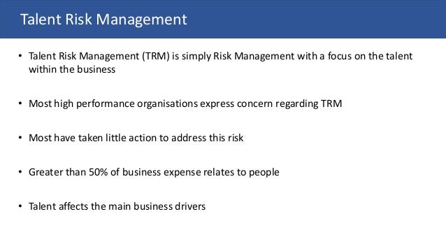 Talent Risk Management