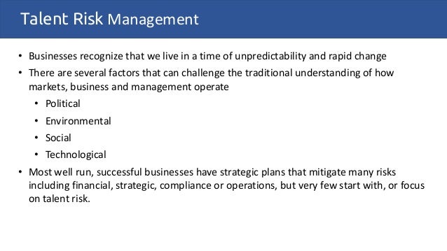 Talent Risk Management