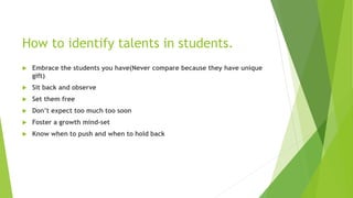 Talents development | PPTX