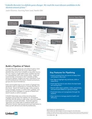 Talent Solution Overview | PDF