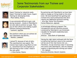 Talent sprint introduction | PDF