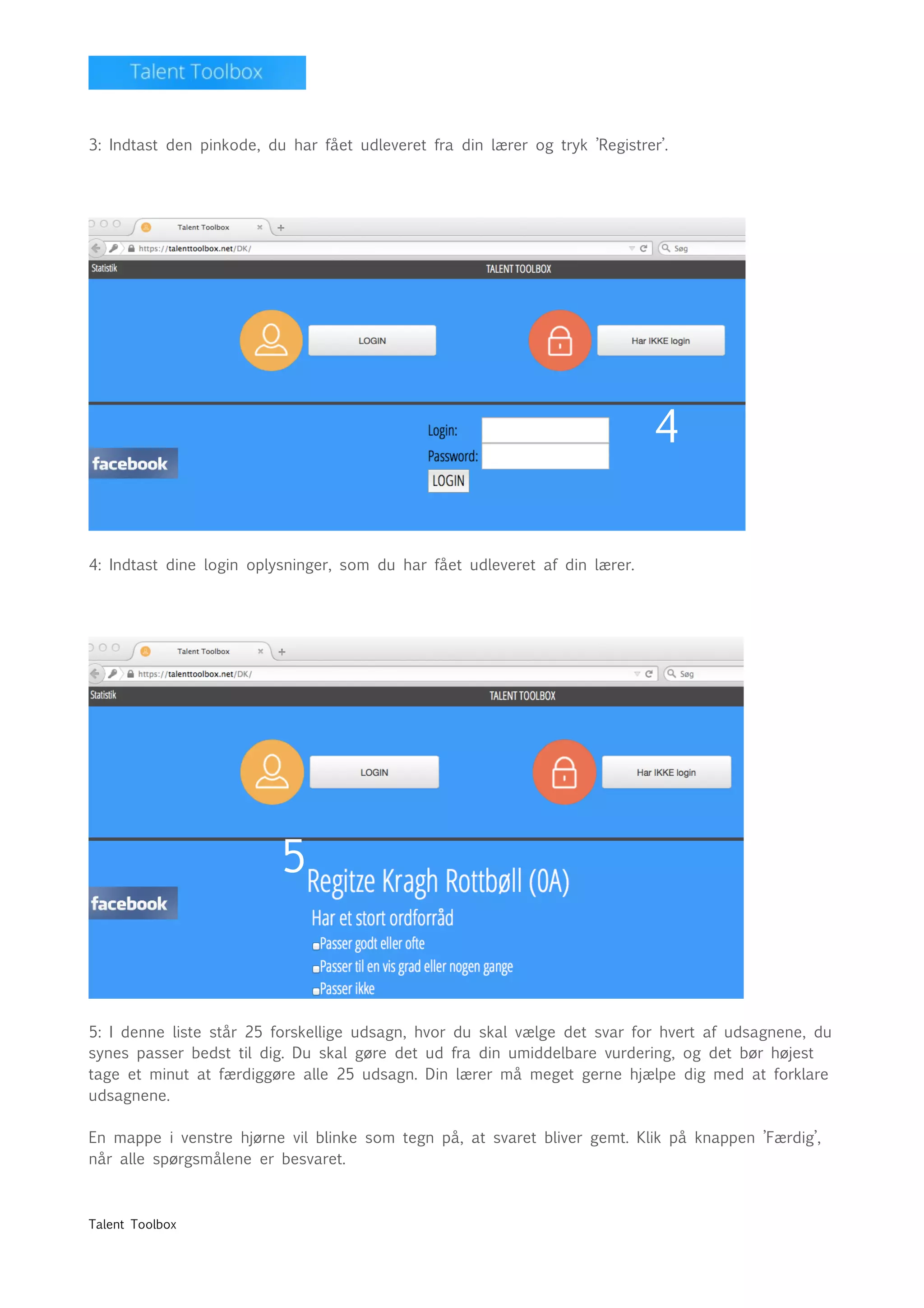 Talent Toolbox - Tjekliste elev | PDF