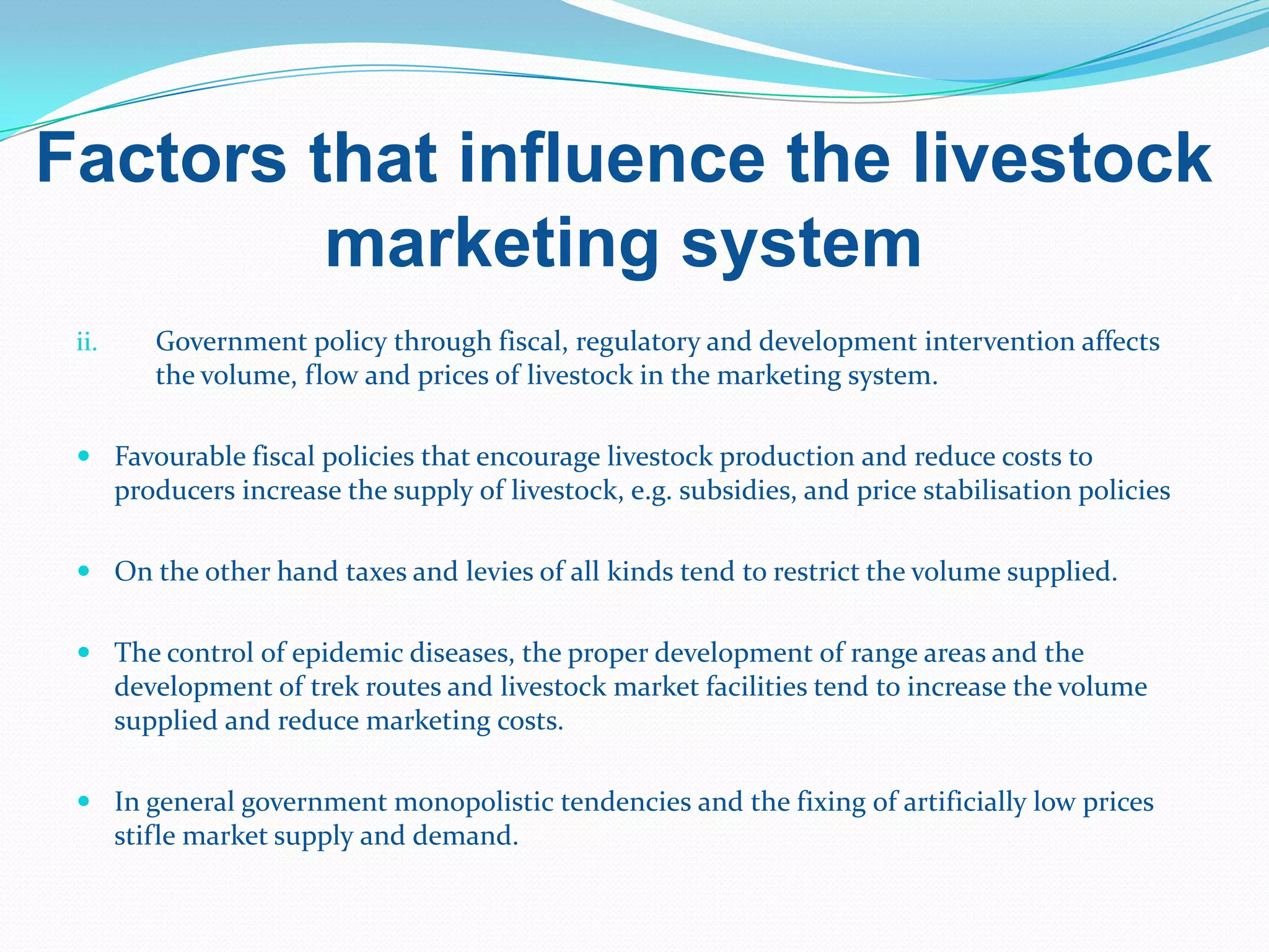 Livestock Marketing and Types of Markets | PPTX