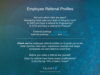 TalentX Referral Profiles | PPT