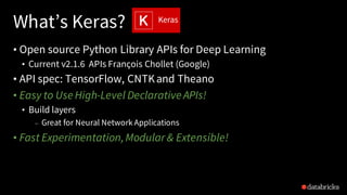 A Tale of Three Deep Learning Frameworks: TensorFlow, Keras, & Deep Learning Pipelines | PDF
