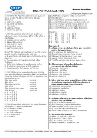 Tales - substantivos e adjetivos - professor Jason Lima | PDF