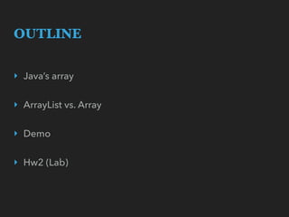 Java - TA課 - Array | PDF | Programming Languages | Computing