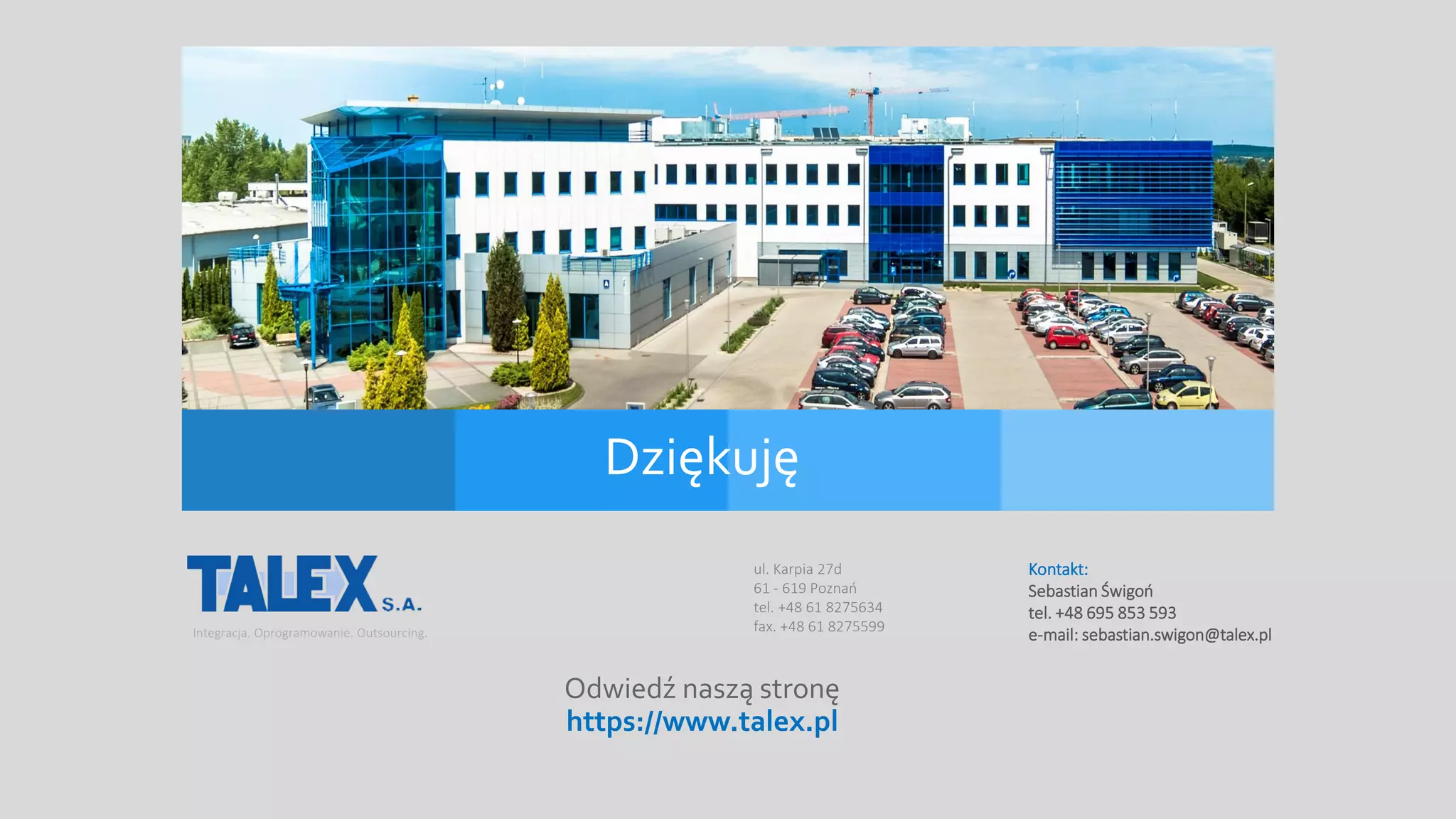 Talex S.A. - B&F, IMACD, Rollout - Usługi | PDF