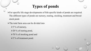 Pond Design And Construction System In An Aqua Farm. | PPTX