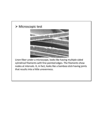 Properties of Natural and Man made fibers | DOCX