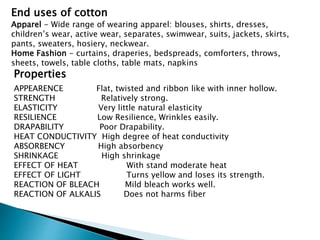 Natural and Man Made fibers | PPTX