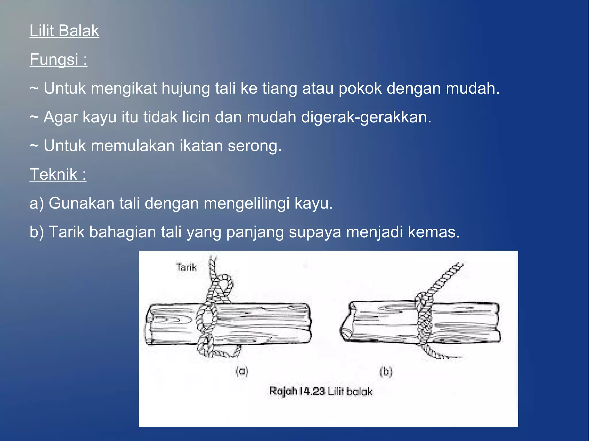 Tali ikatan dan simpulan | ODP