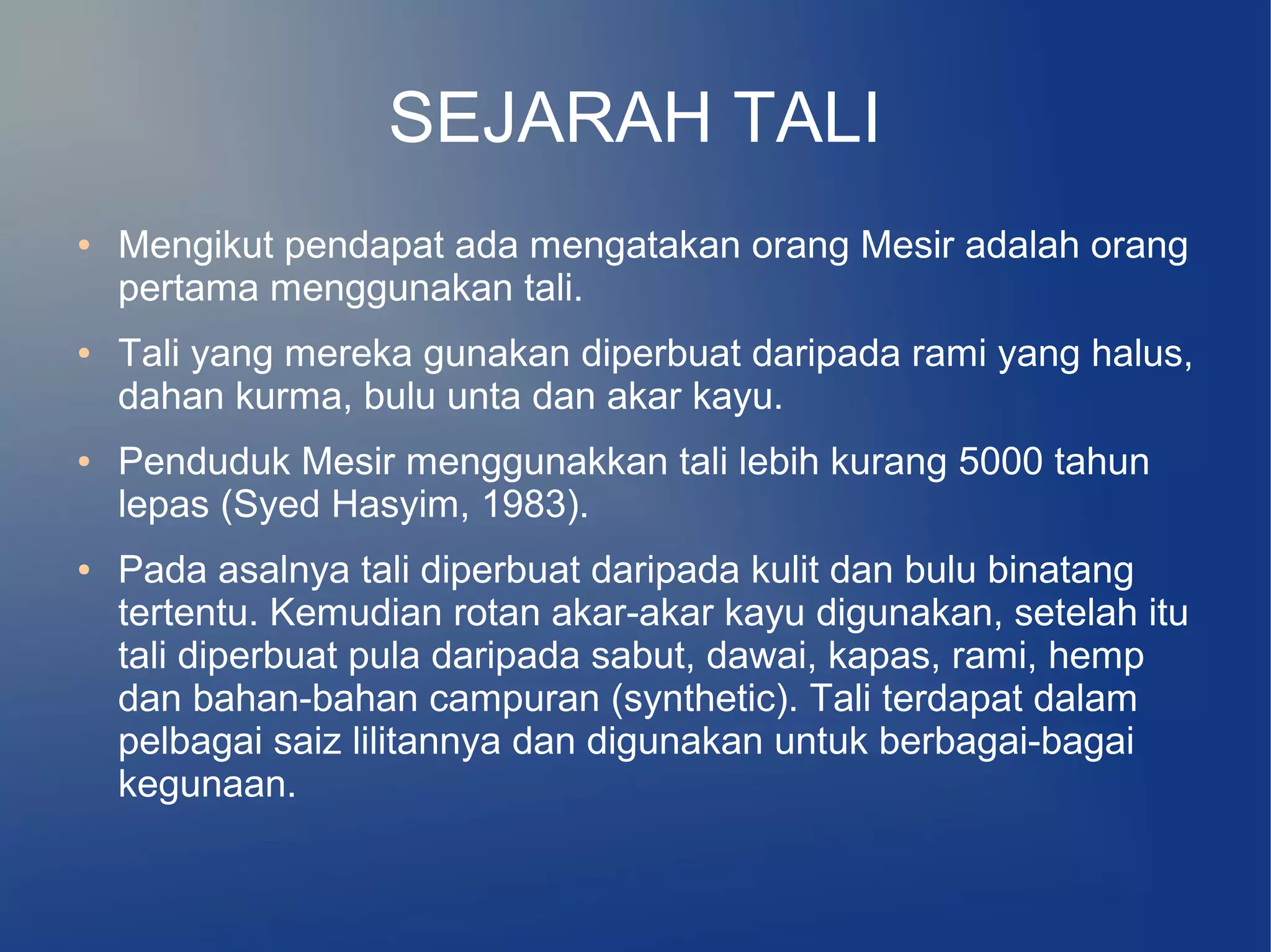 Tali ikatan dan simpulan | ODP