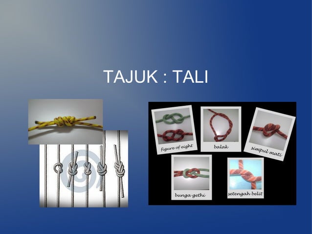 Tali ikatan dan simpulan | ODP