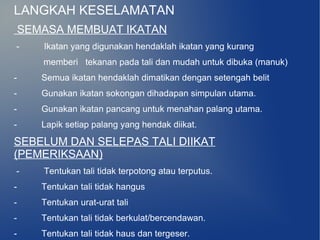 Tali ikatan dan simpulan | ODP