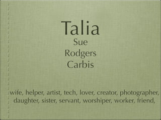 Who is Talia? | PDF