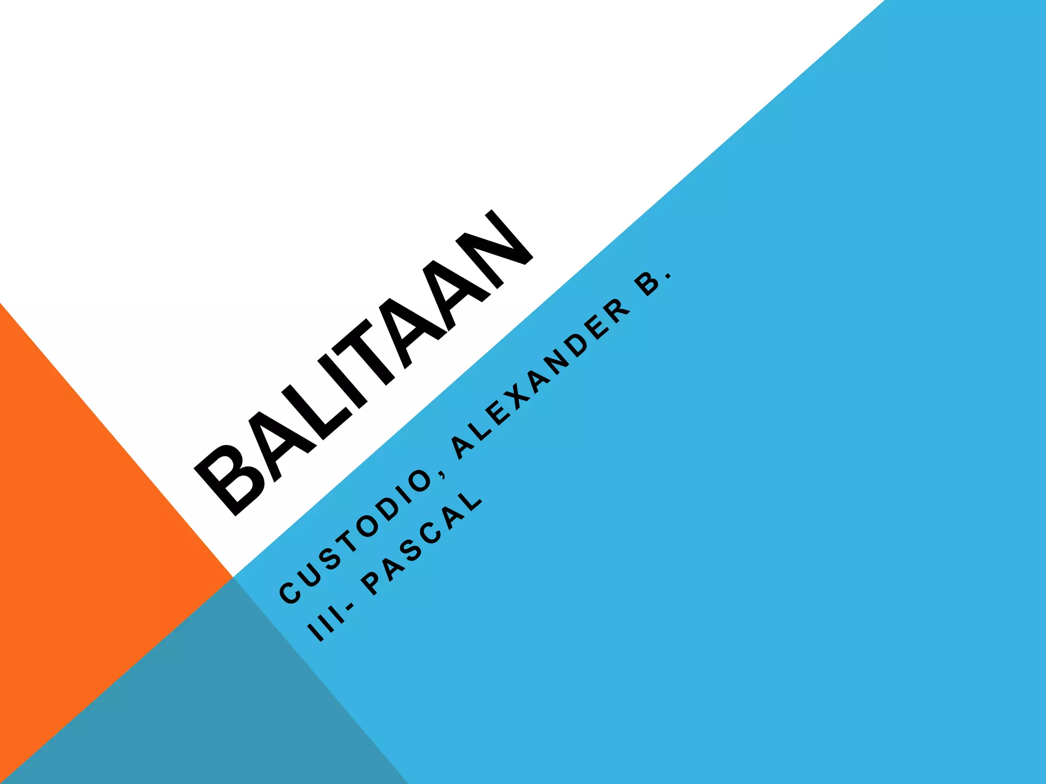 Taliban-balitaan -4th grading -3rd year | PPT