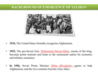 TALIBAN EMERGENCE AND CRIMINOLOGY BEHIND TALIBANI MINDSET.pptx