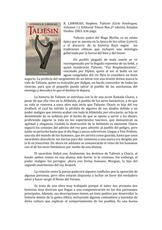 Taliesin | PDF