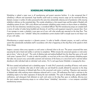 Automatic real time scheduling | PDF