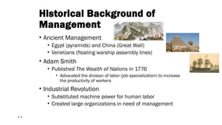 THE HISTORY OF MANAGEMENT AND ORGANIZATION | PPTX
