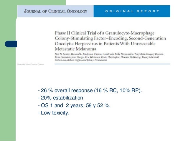 Talimogene (T-VEC) : virotherapy in melanoma