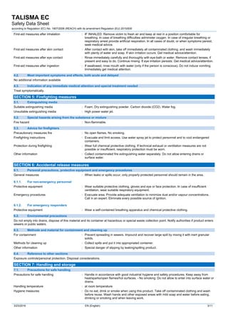 Talisma ec msds | PDF