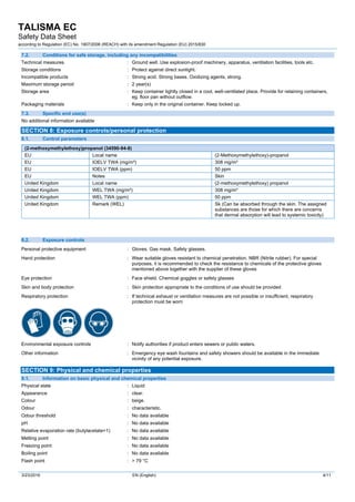 Talisma ec msds | PDF