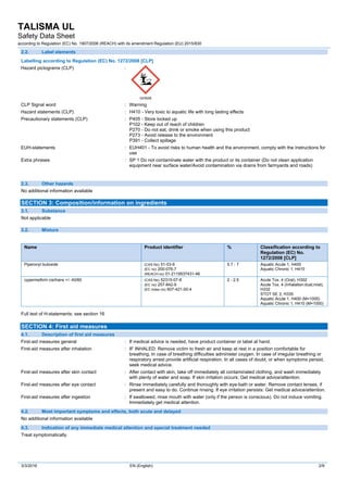 Talisma ul msds | PDF