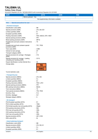 Talisma ul msds | PDF