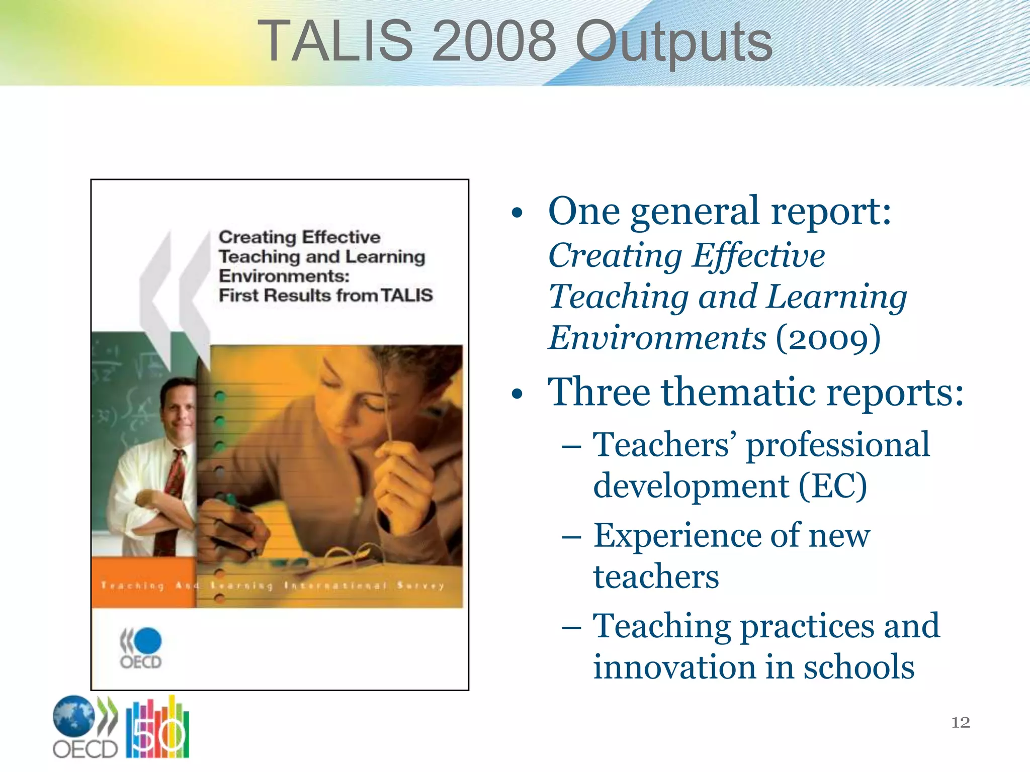 TALIS (Teaching and Learning International Survey) | PPTX