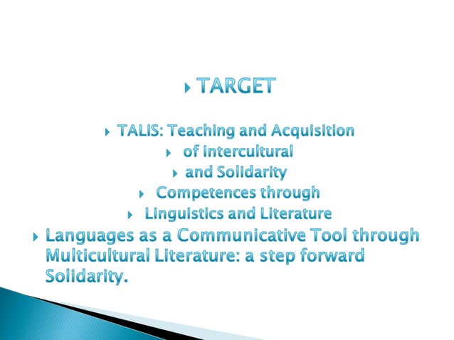 Talis project presentation | PPT