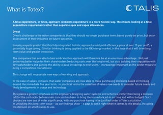 Talis UK Totex Report 2016 | PPT