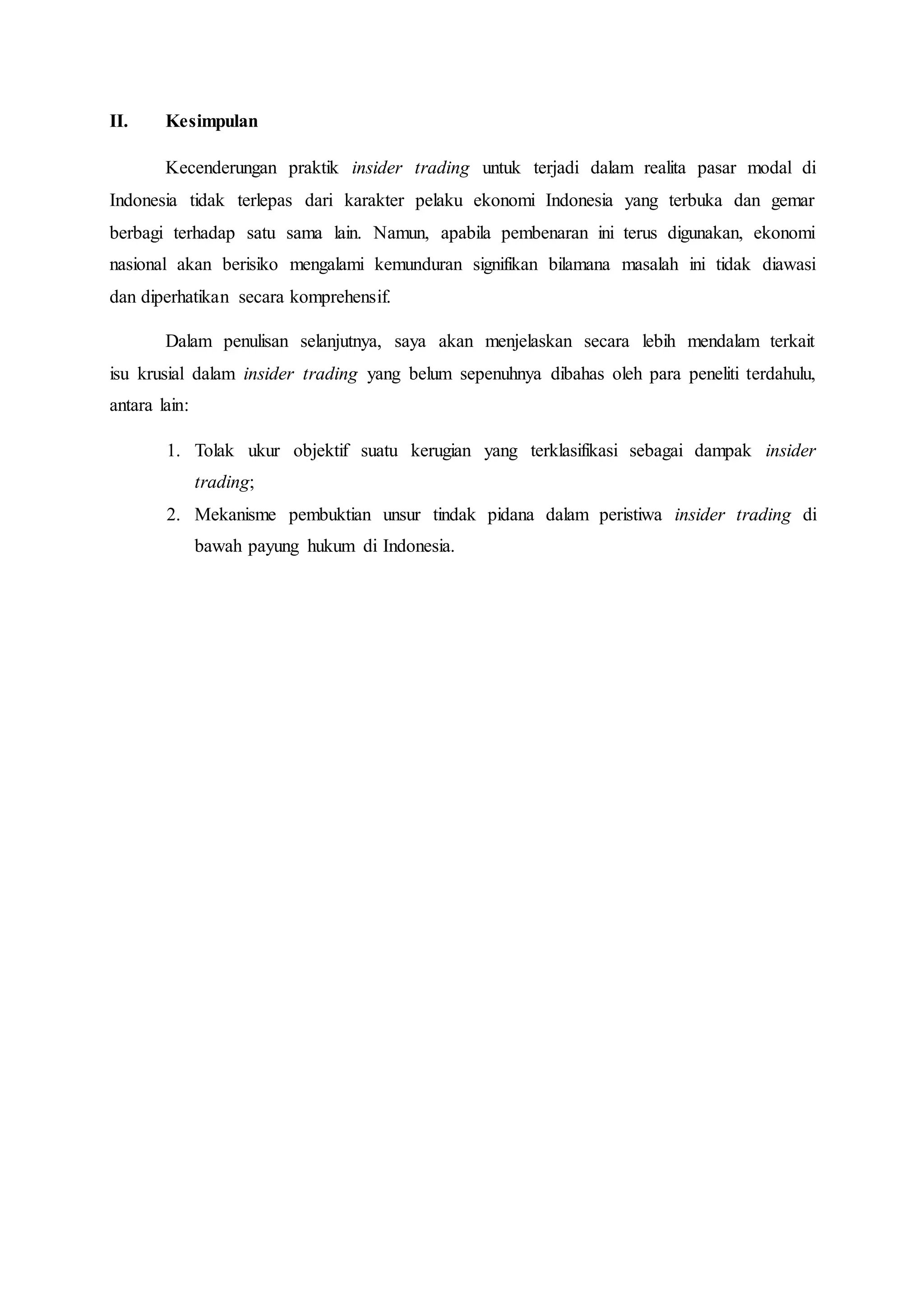 Penulisan Ilmiah, Insider Trading.docx