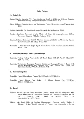 Penulisan Ilmiah, Insider Trading.docx