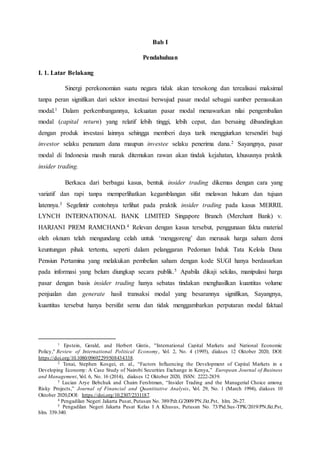 Penulisan Ilmiah, Insider Trading.docx