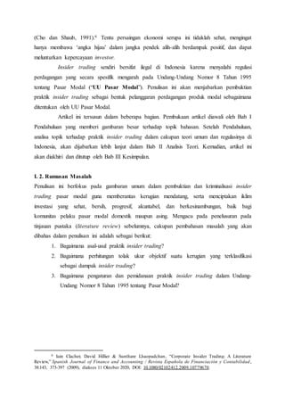 Penulisan Ilmiah, Insider Trading.docx