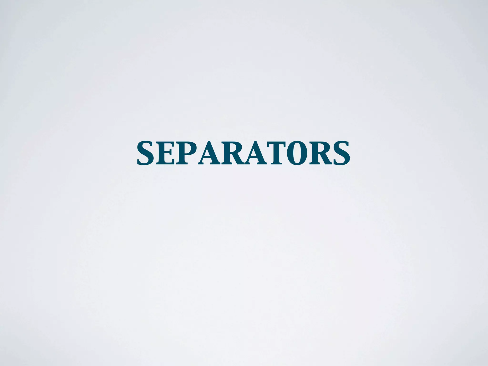 Separators with Non-Hereditary Properties | PPT